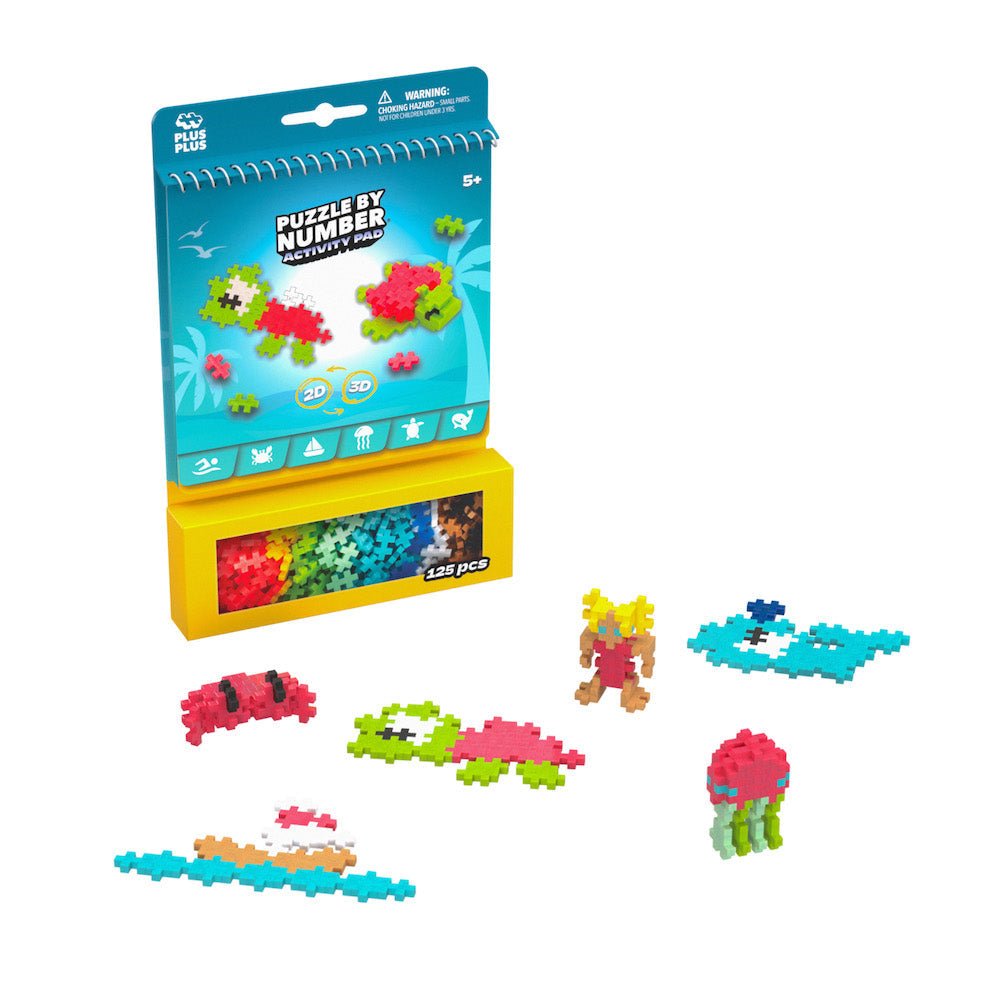 Puzzle By Number® Activity Pad - Ocean – Flying Pig Toys