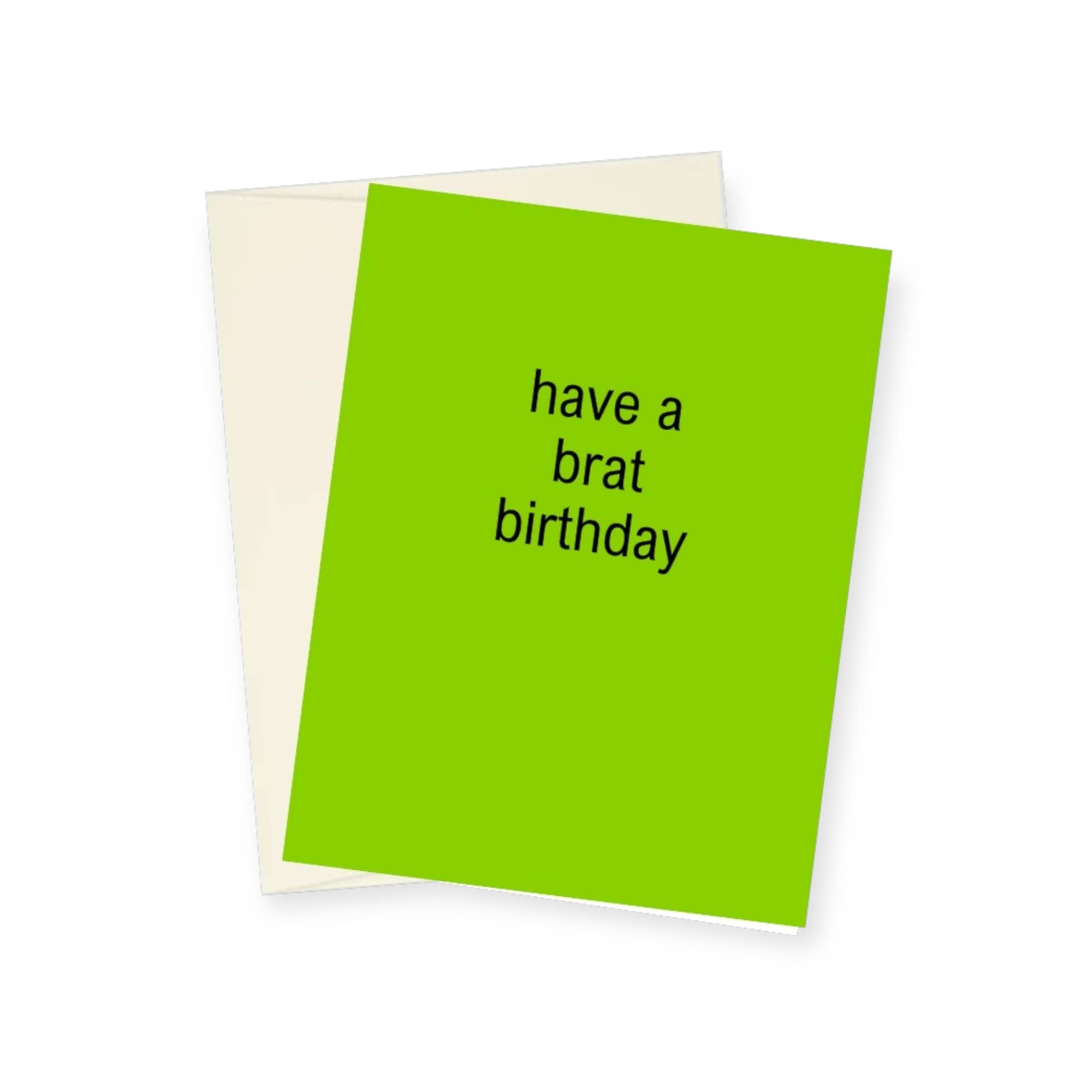 Have A Brat Birthday | Greeting Card – Flying Pig Toys