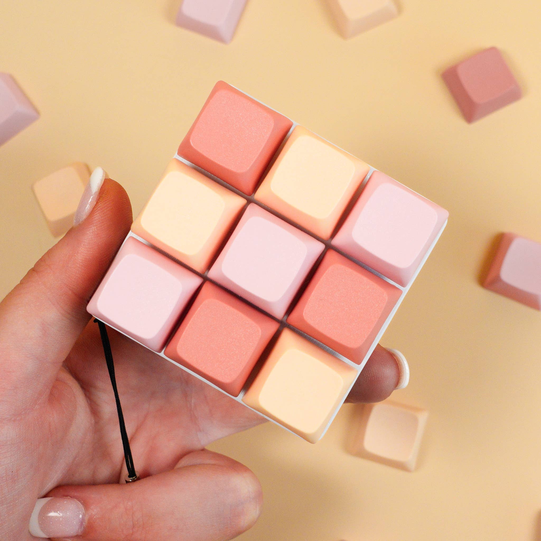 3x3 Peachy Dreams Mechanical Fidget Keychain – Flying Pig Toys