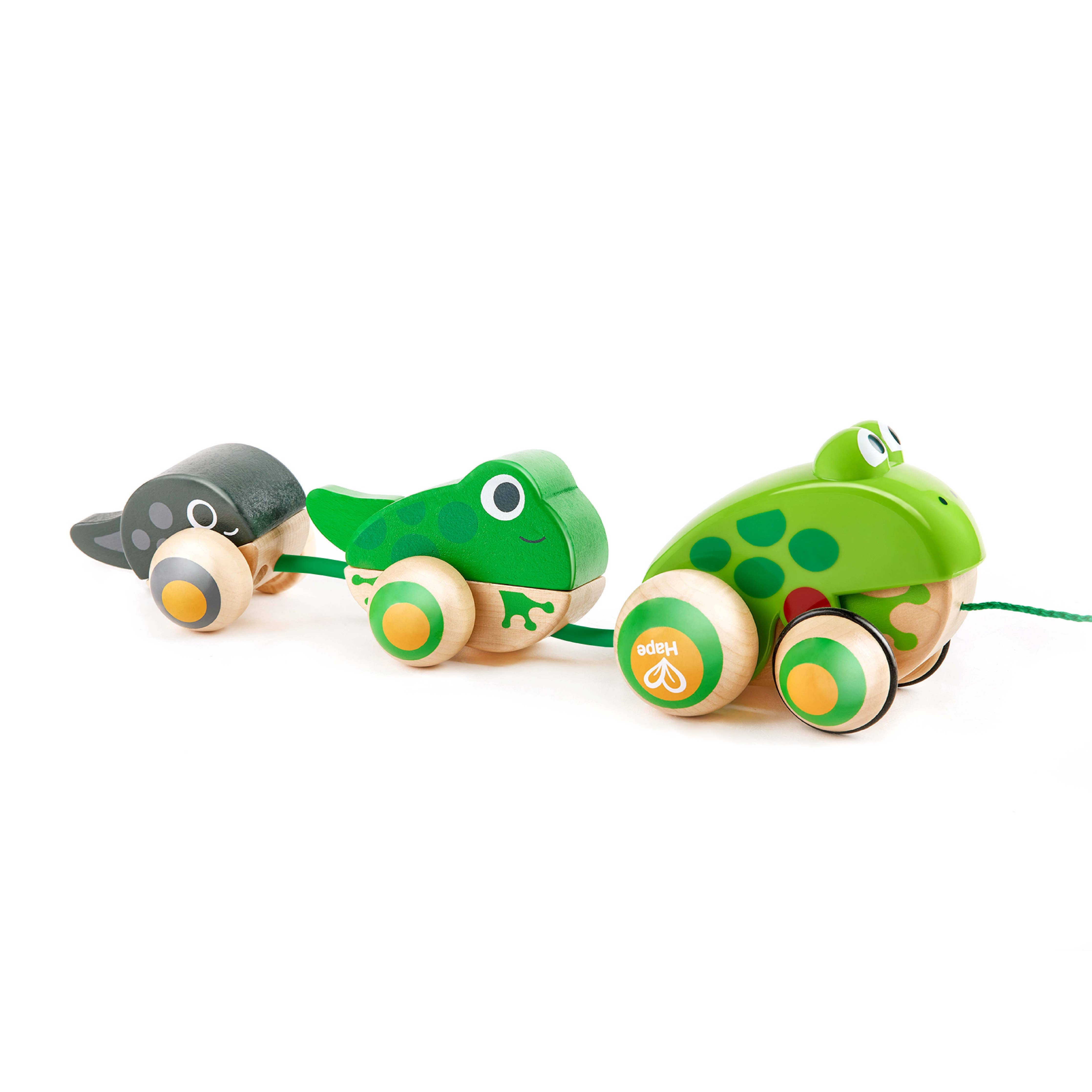 Pull-Along Frog Family – Flying Pig Toys