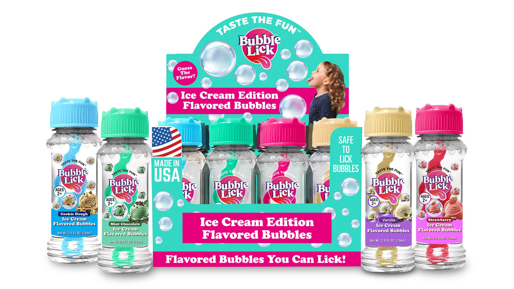 BubbleLick Ice Cream Edition - Flavored Bubbles – Flying Pig Toys