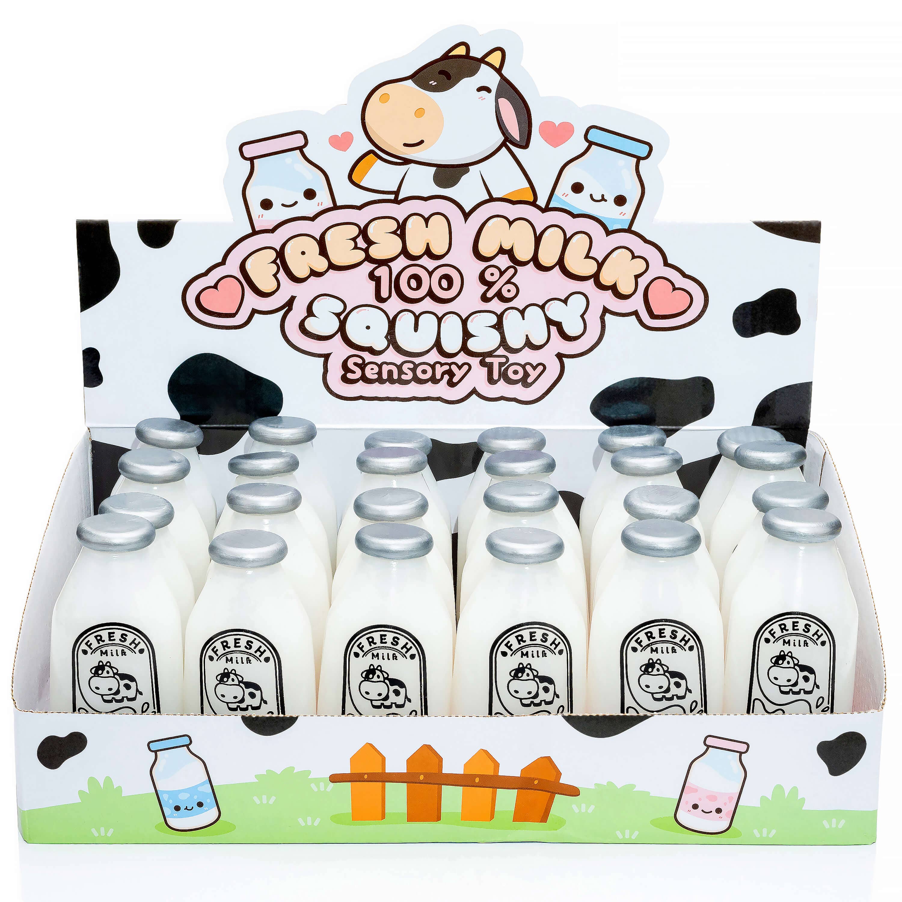 Fresh Milk Squishy Sensory Toy (24pcs/case) – Flying Pig Toys