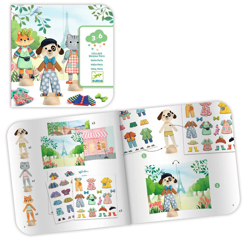 Bonjour Paris Collage Craft Kit – Flying Pig Toys