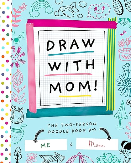 Draw with Mom! The Two-Person Doodle Book by Me and Mom – Flying Pig Toys