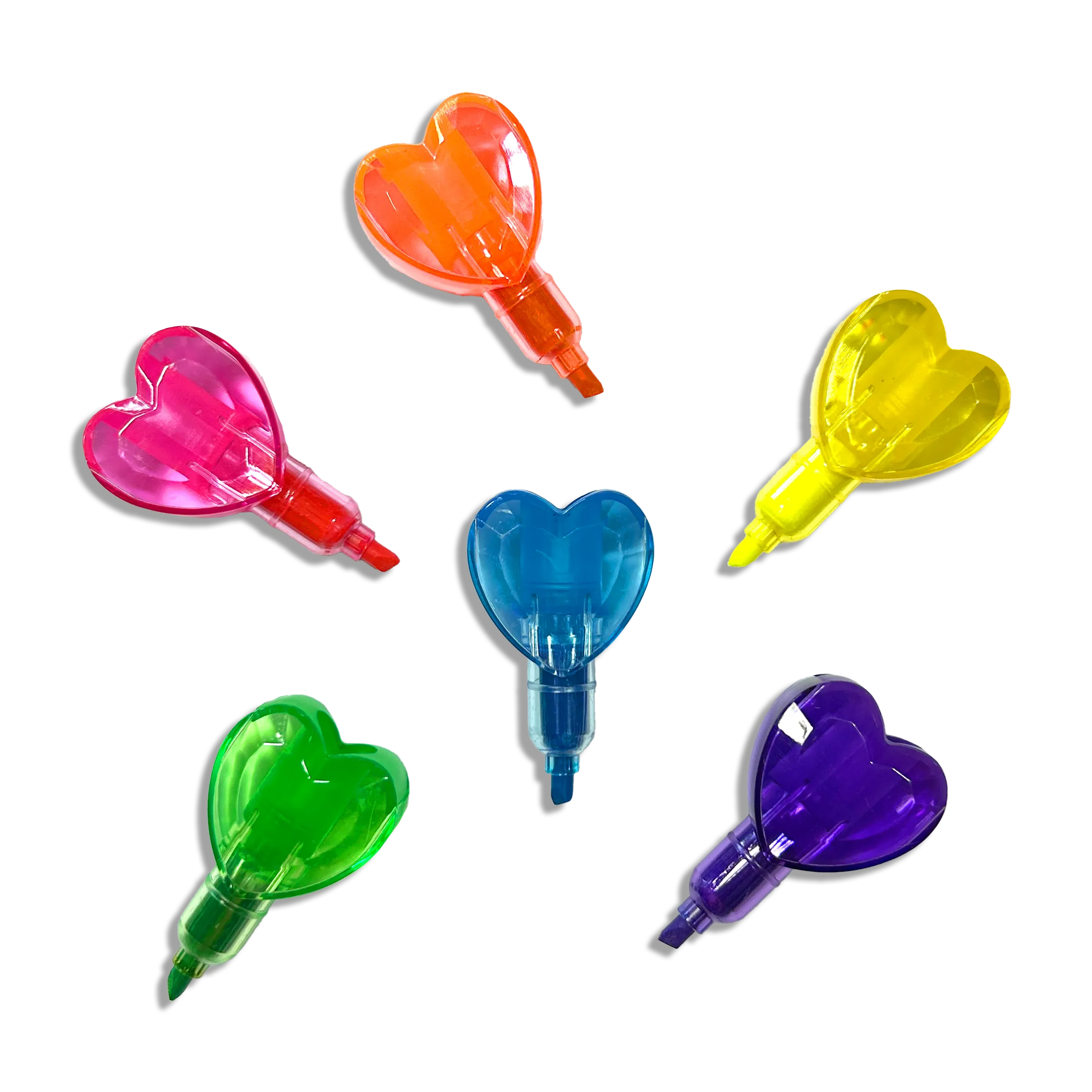 Heart Stacks Stacking Highlighters - 6 Color – Flying Pig Toys