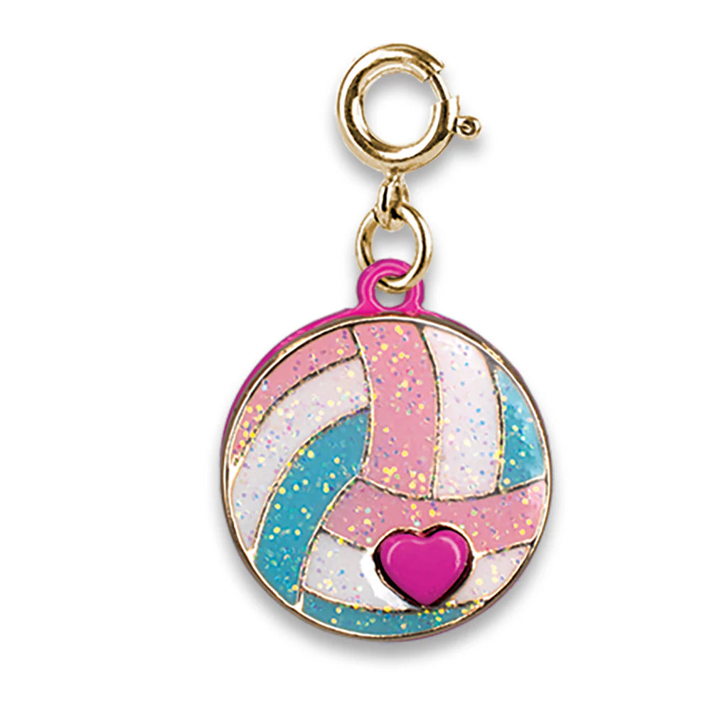 Gold Glitter Volleyball charm – Flying Pig Toys
