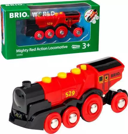 BRIO World Mighty Red Action Locomotive – Flying Pig Toys