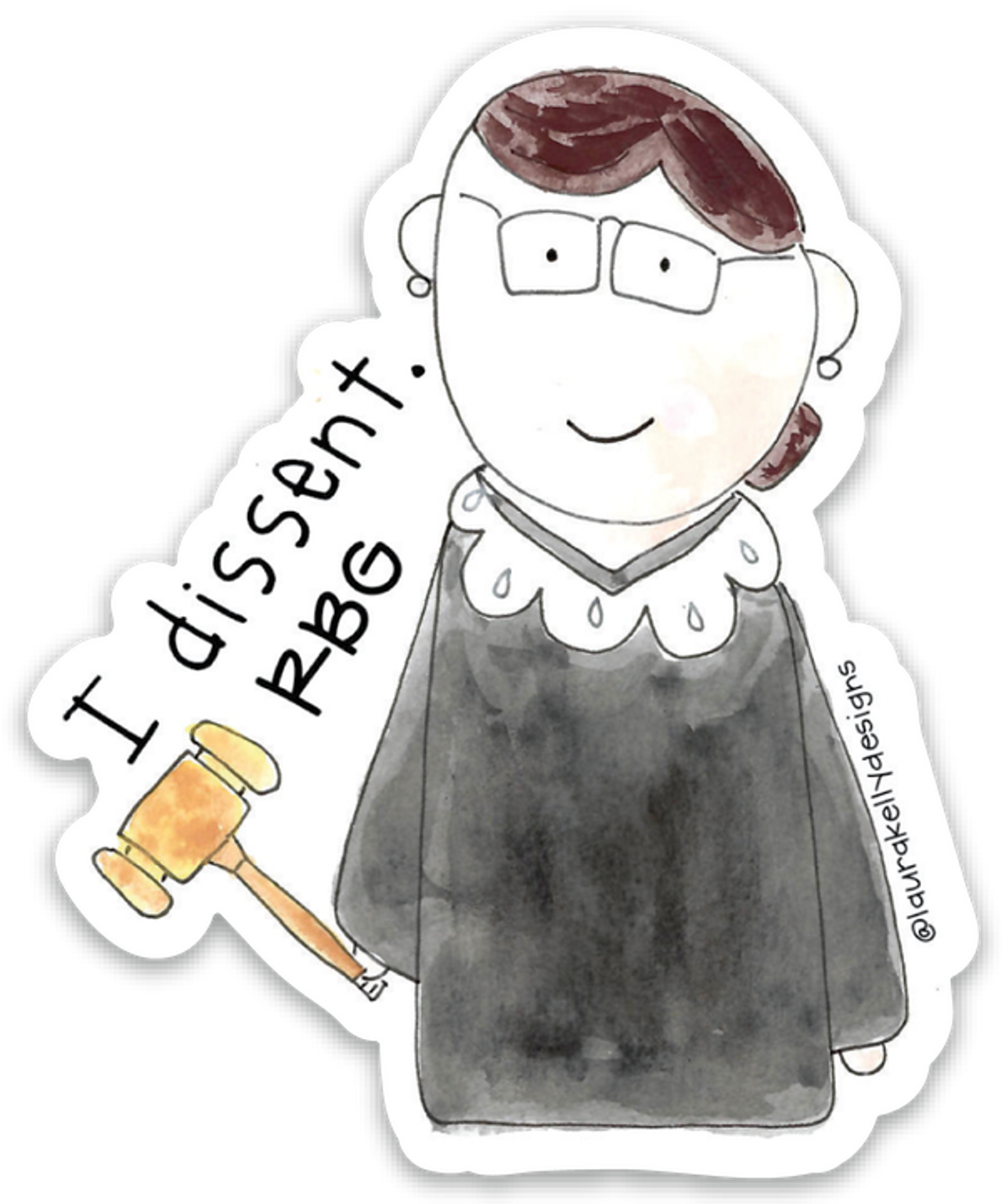 “I dissent” RGB Sticker – Flying Pig Toys