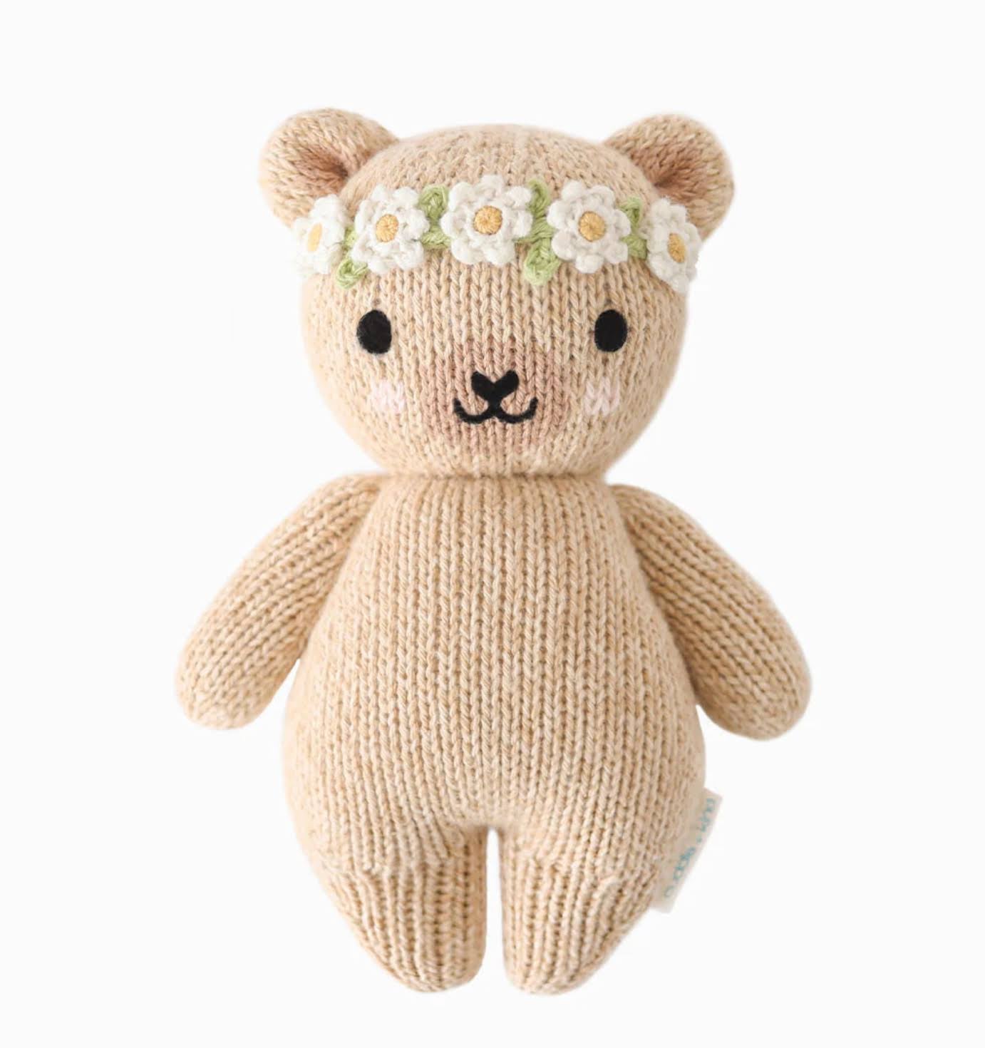 Baby Honey Bear (Ivory Floral) – Flying Pig Toys