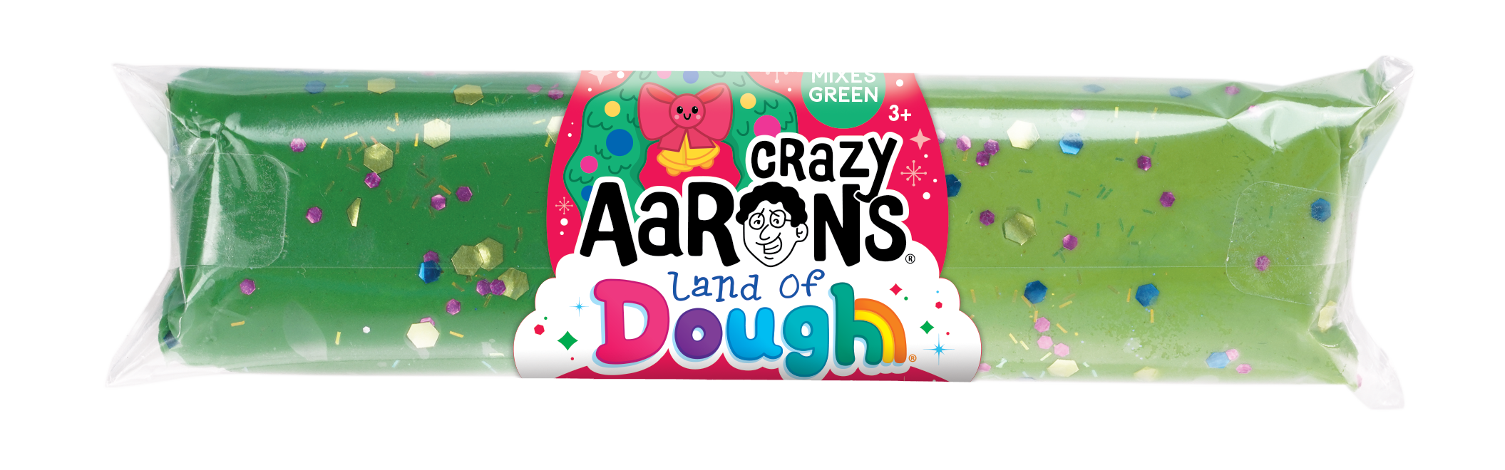 Crazy Aaron’s Happy Holidays Land of Dough Glitter Roll – Flying Pig Toys