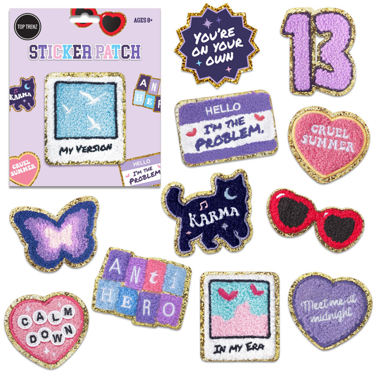Chenille Sticker Patch- Midnight Vibes Collection – Flying Pig Toys