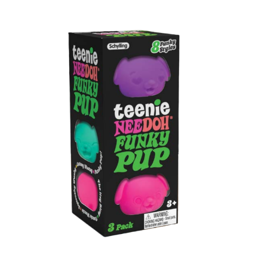 NeeDoh Teenie Funky Pup 3-Pack – Flying Pig Toys