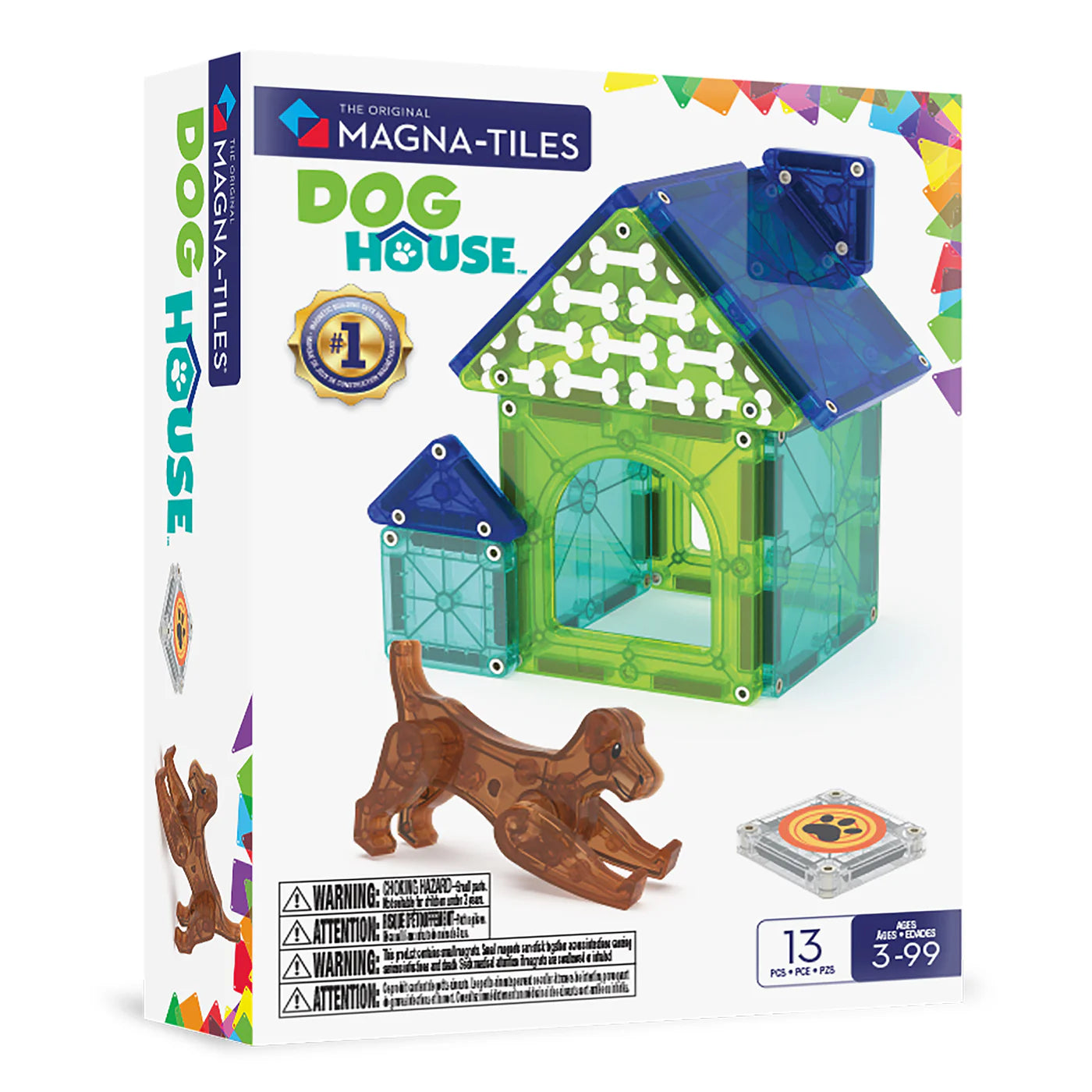 Magna Tiles Dog House 13-Piece Set – Flying Pig Toys