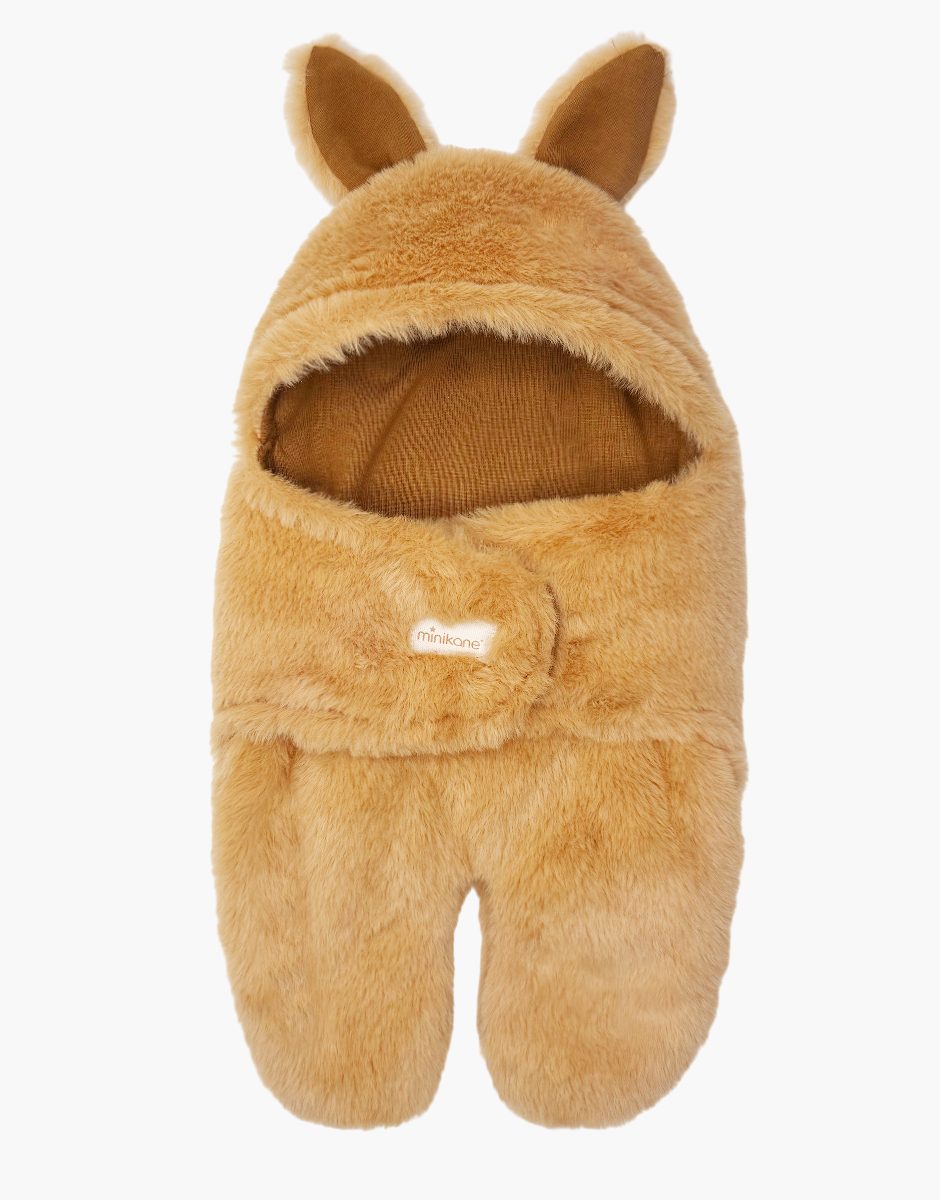 Jeannot doll stroller footmuff in camel faux fur – Flying Pig Toys
