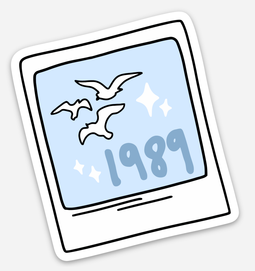 1989 Taylor Swift Polaroid Sticker – Flying Pig Toys