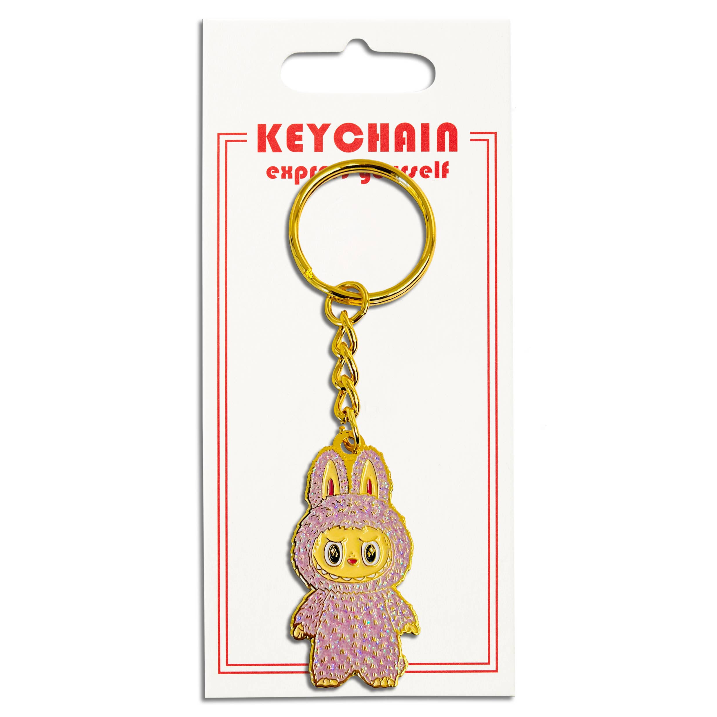 Labubu Pink Lychee Berry Keychain – Flying Pig Toys