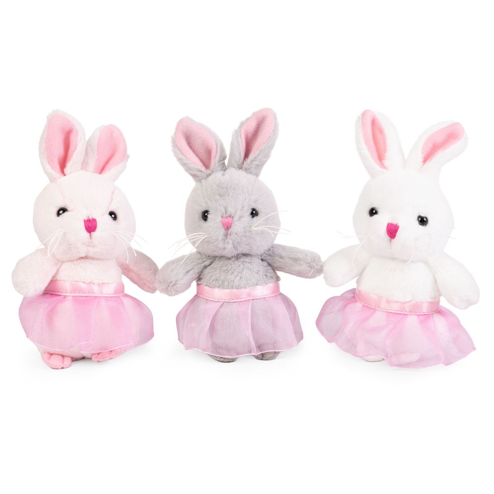 LITTLE Living Nature Play Tutu Bunny Animal Plush, Variety of Colors ...