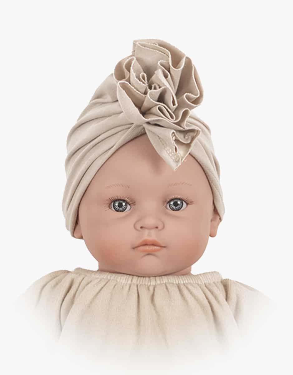 Bambinis – Flower Turban in Ecru Jersey – Flying Pig Toys