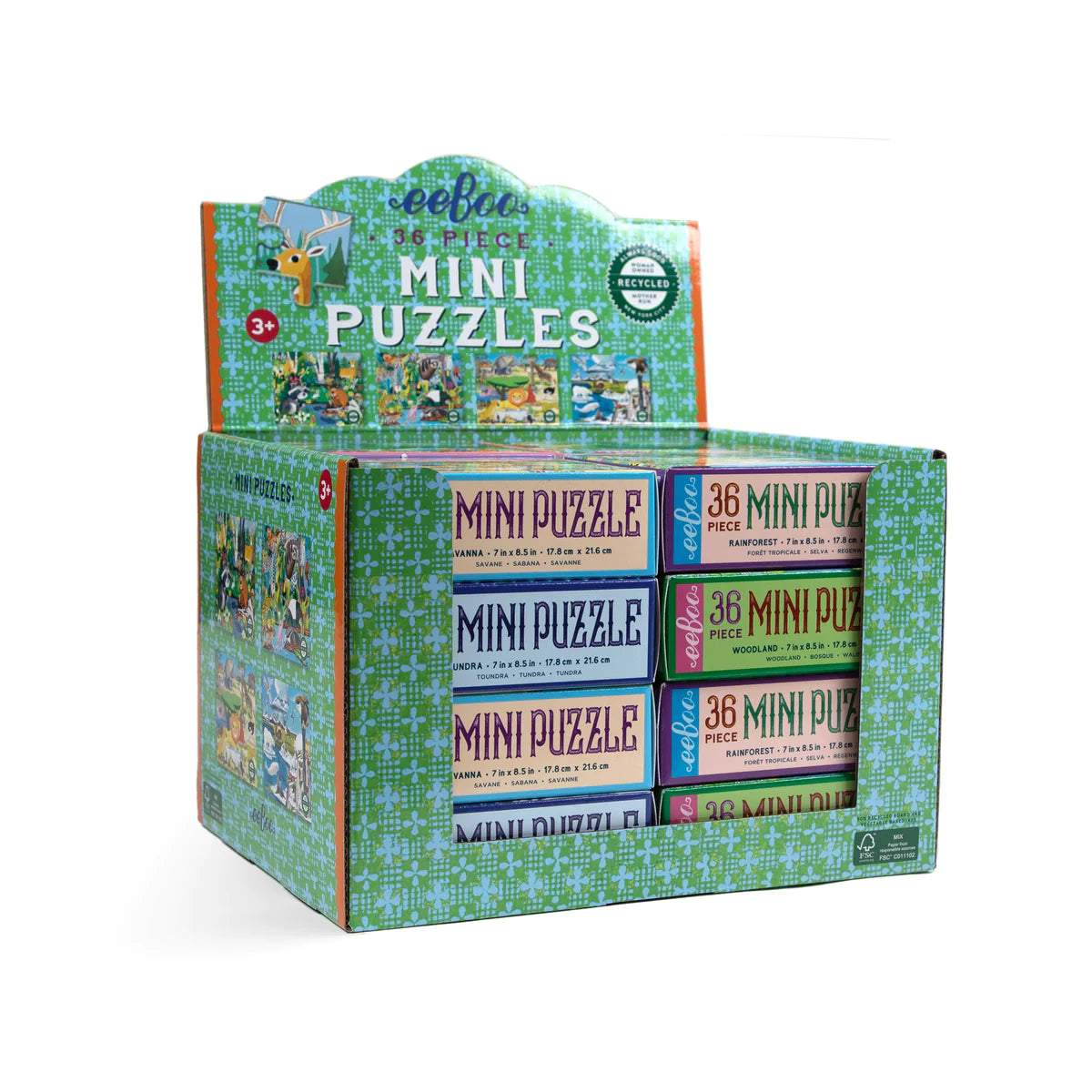 Wild Habitats Miniature Puzzle Assortment – Flying Pig Toys