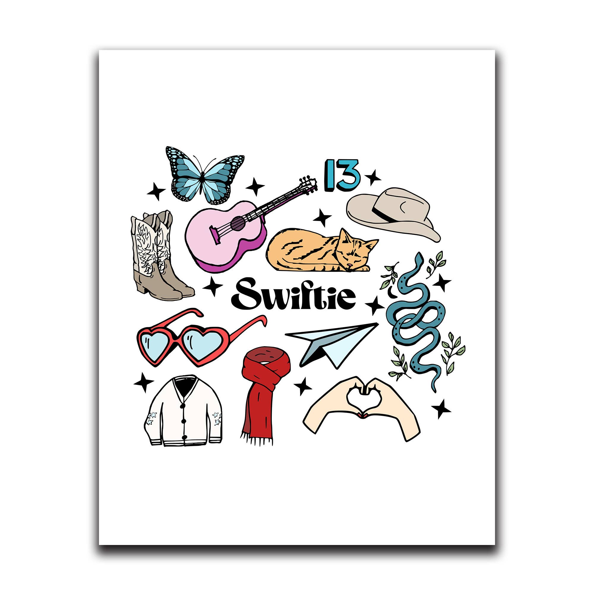 Swiftie Collage - Wall Art Print 8"x10" – Flying Pig Toys