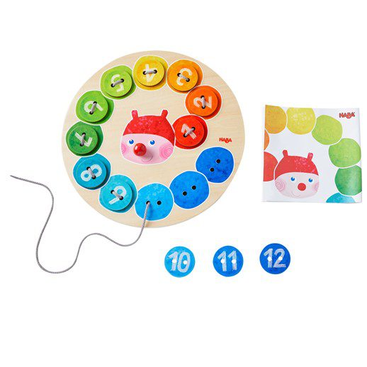 Rainbow Caterpillar Counting Threading Game – Flying Pig Toys
