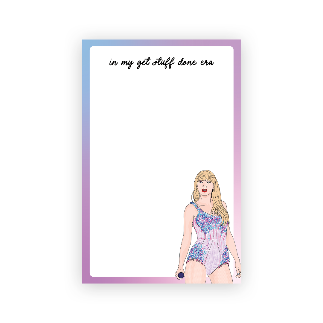 Taylor Swift, Get Stuff Done Era, The Era's Tour, Notepad – Flying Pig Toys