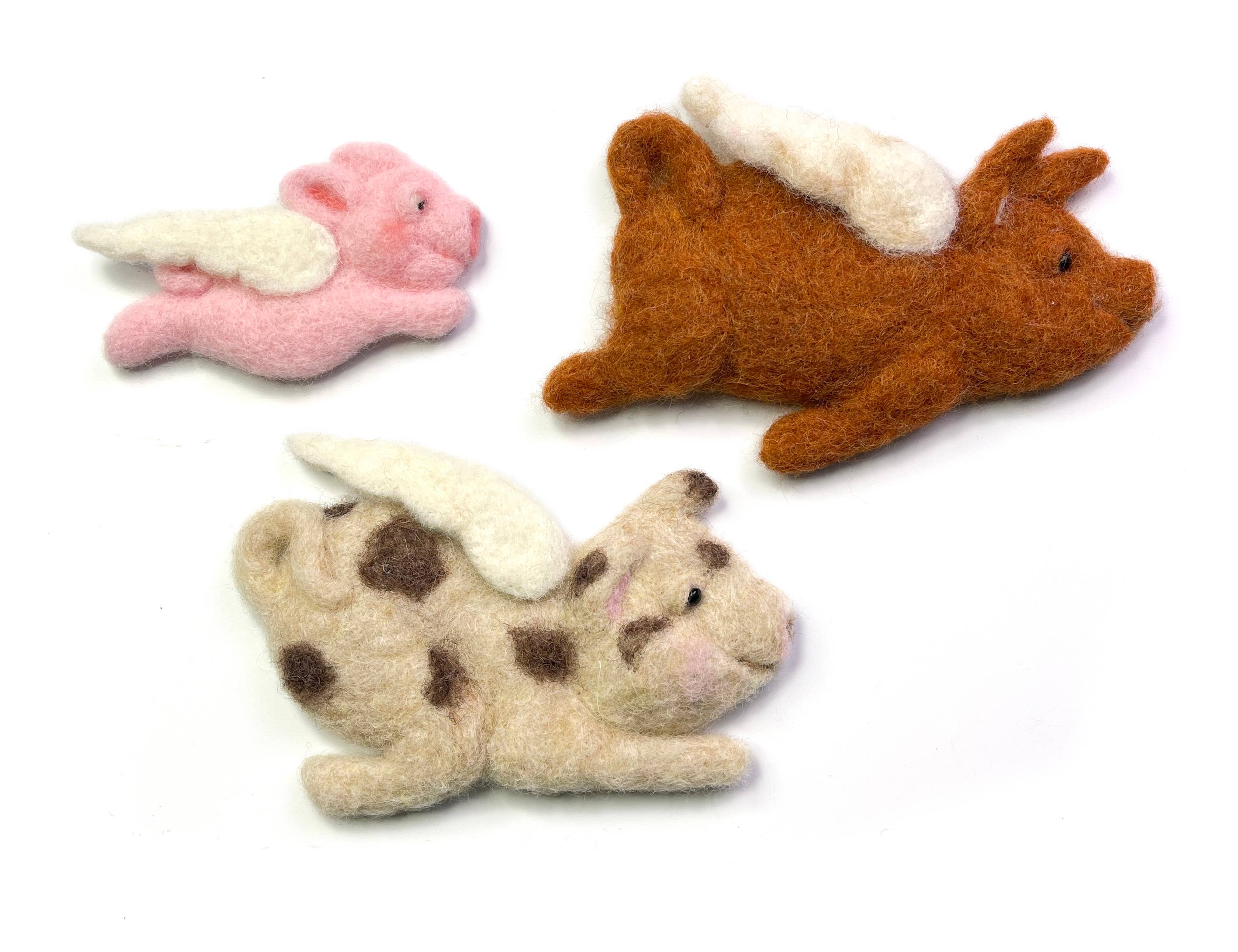 Flying Pigs Needle Felting Craft Kit – Flying Pig Toys