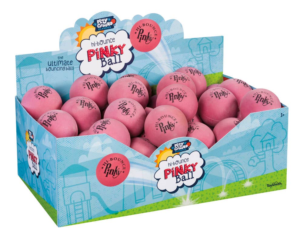 Classic 2.5" Pinky Ball, Latex Rubber High Bounce Ball – Flying Pig Toys