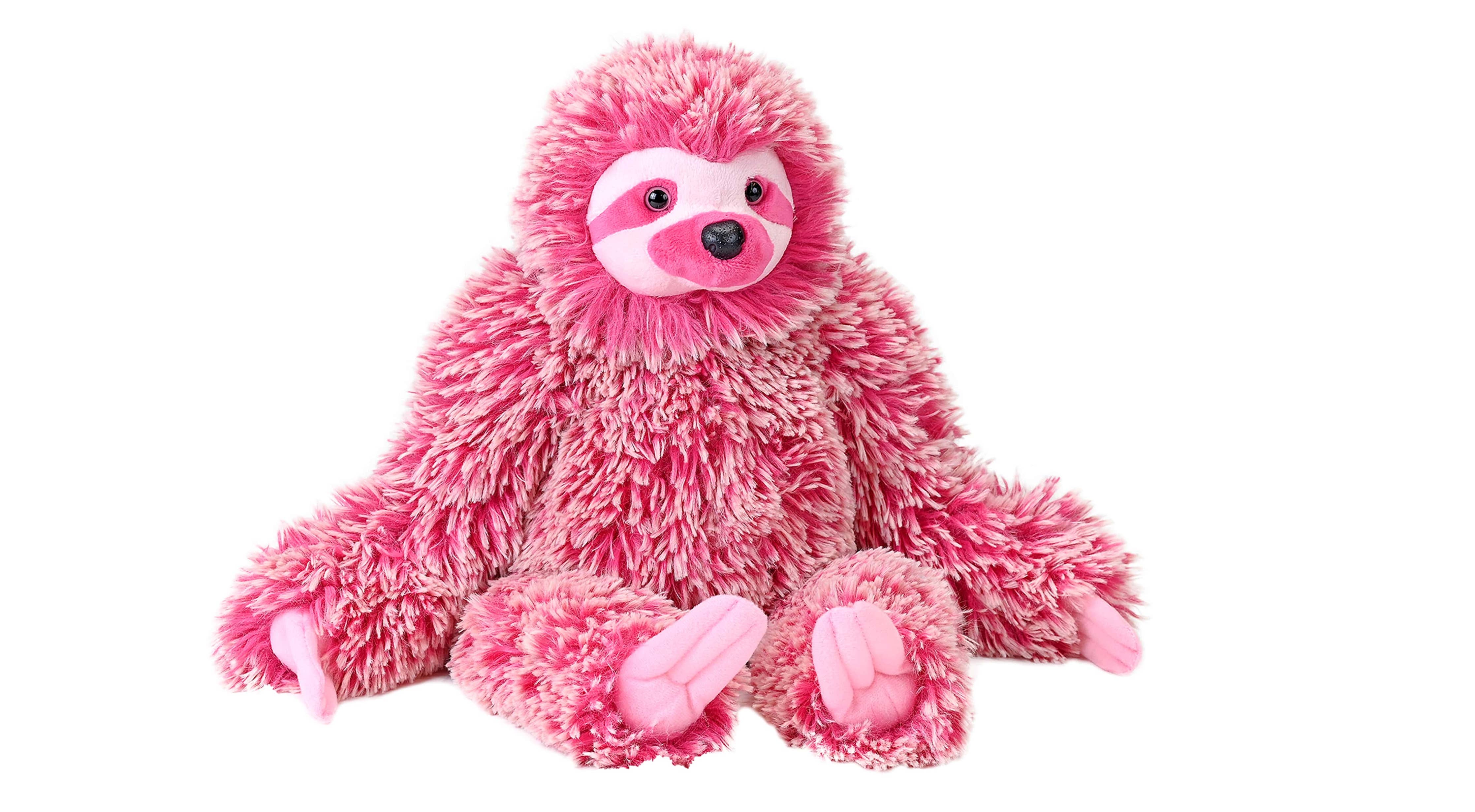 CK Three Toed Sloth Pink Stuffed Animal 12" – Flying Pig Toys