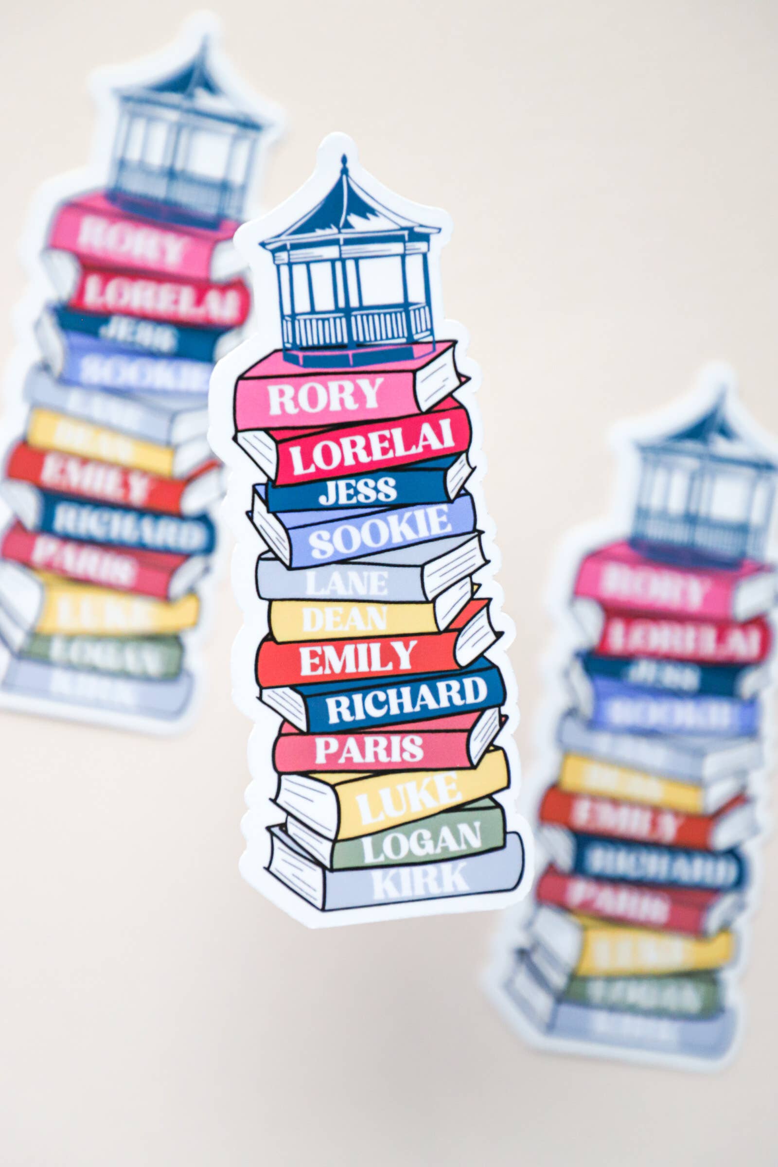 Gilmore Girls Bookstack Sticker – Flying Pig Toys