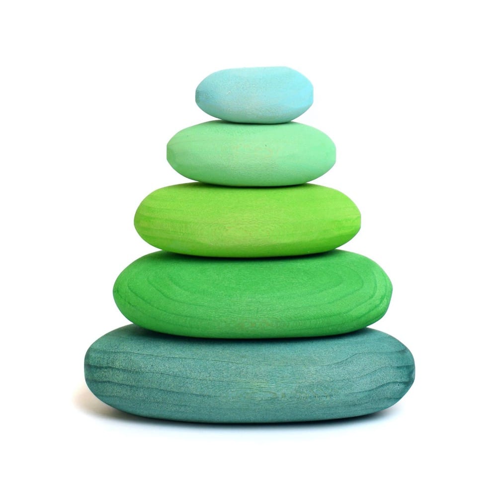 Stacking Pebbles, Green – Flying Pig Toys