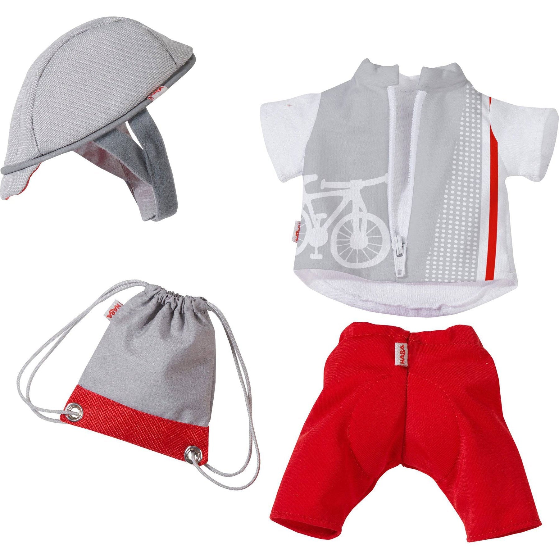 Bike Time Dress Set for 12" Soft Dolls – Flying Pig Toys